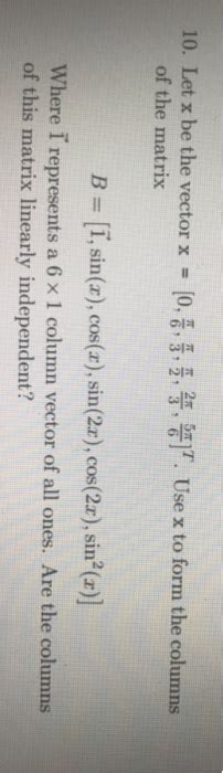 Solved Find Vectors That Form A Basis For The Nullspace Chegg