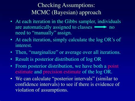 Ppt Latent Class Regression Model Graphical Diagnostics Using An Mcmc