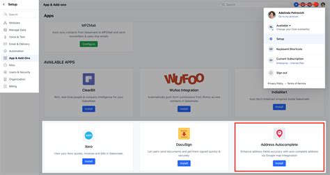 Address Autocomplete Salesmate
