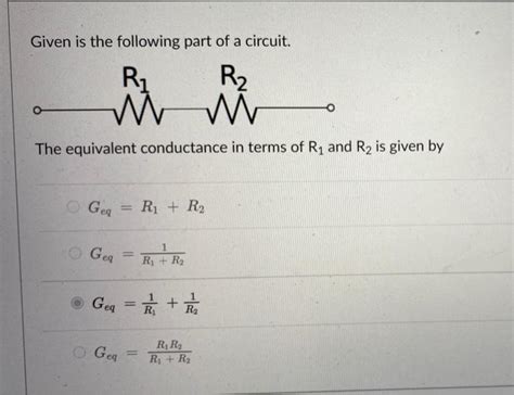 Solved Given Is The Following Part Of A Circuit The