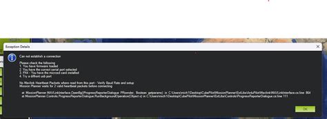 No Mavlink Heartbeat Packets Error Mission Planner Ardupilot Discourse