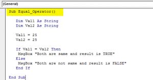 Vba Operators List Of Excel Vba Operators Examples