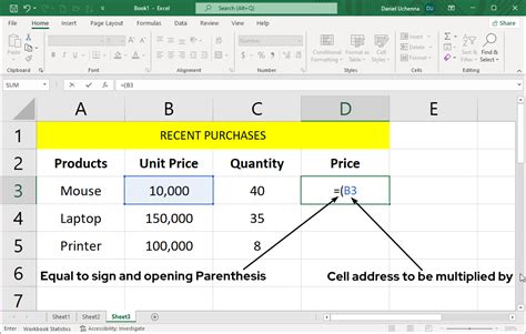 Multiplication In Excel