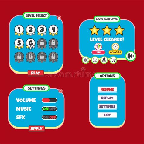 Game Assets Element Stock Vector Illustration Of Life 41080081