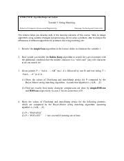 Week 12 T5 StringMatching Pdf SC2001 CX2101 Algorithm Design And