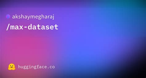 Akshaymegharajmax Dataset · Datasets At Hugging Face