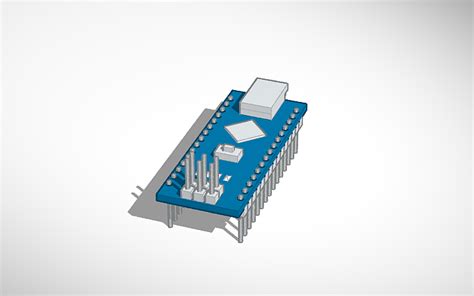 3d Design Copy Of Arduino Nano Icsp Pins Up Tinkercad