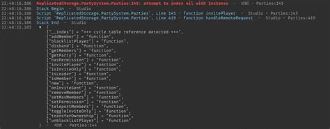 Oop Party System Issue Scripting Support Developer Forum Roblox