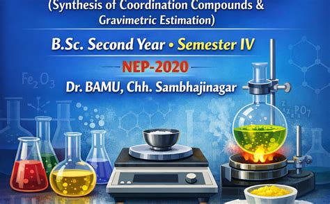 Lab Course Inorganic Chemistry Bsc Second Year Semester Iv Practical