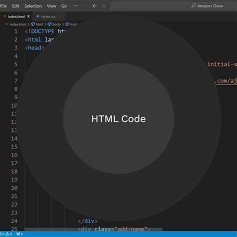 muhammad hashim naeem on linkedin the html code of my previous project clone home page of amazon