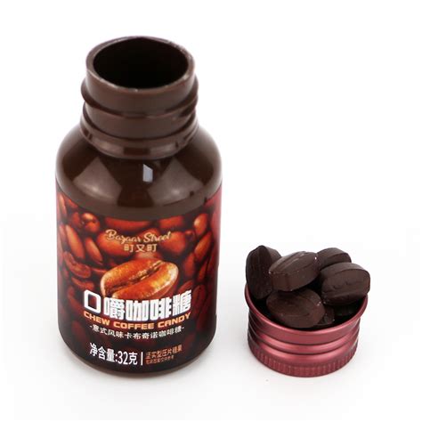 Supply Chuanghui Chewable Coffee Candy Chew Pressed Tablet Candy Bottle