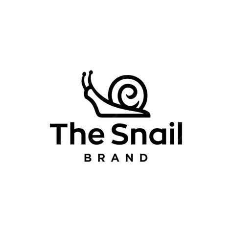 Premium Vector Simple Black Line Snail Logo Design Vector Icon Modern