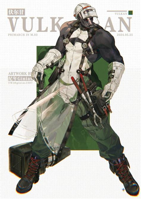 Ginias Vulkan Warhammer K Absurdres Commentary English Commentary Highres Boy