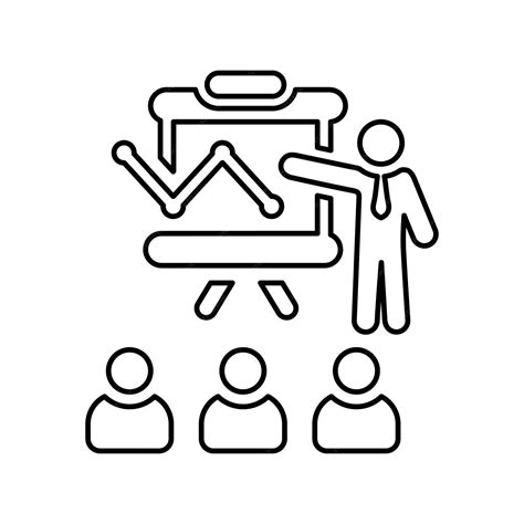 Premium Vector Training Outline Icon Line Art Vector