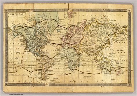 World On Mercators Projection David Rumsey Historical Map Collection