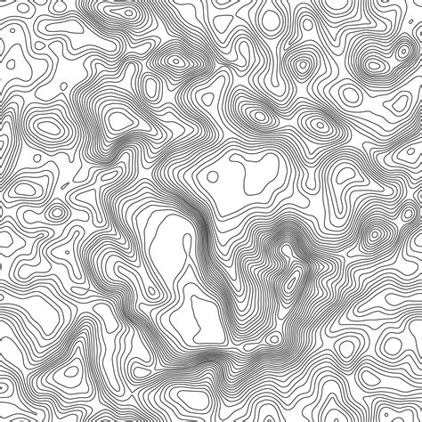 Seamless Pattern Topographic Map Background With Space For Copy