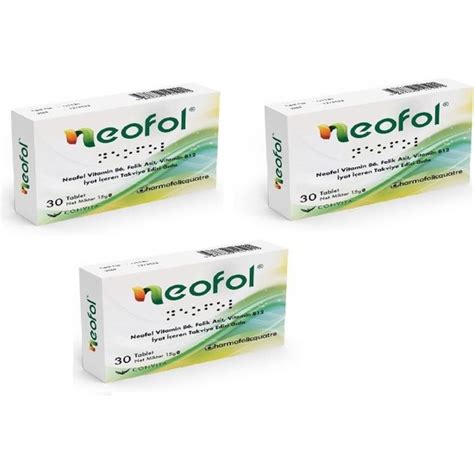 Neofol 30 Tablet 3 Adet Fiyatı, Taksit Seçenekleri ile Satın Al