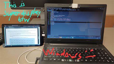 is there a spacedesk or super display alternative for ubuntu or ubuntu