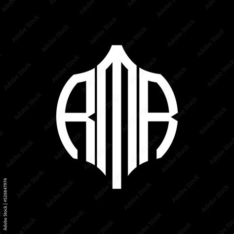Rmr Letter Logo Rmr Best Black Background Vector Image Rmr Monogram Logo Design For