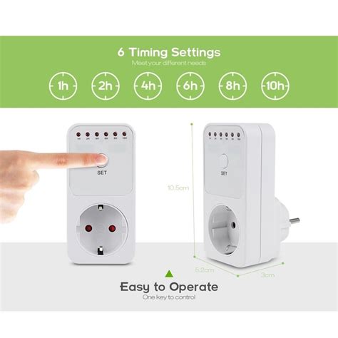 Actver Countdown Timer Switch Smart Control Plug In Uk Eu Socket Prevent Overcharge Ready Stock