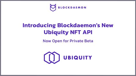 Introducing Blockdaemons New Ubiquity Nft Api — Blockdaemon Blog