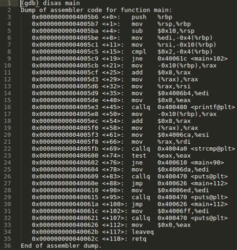 Reverse Engineering A Simple C Program Part 2 Gdb