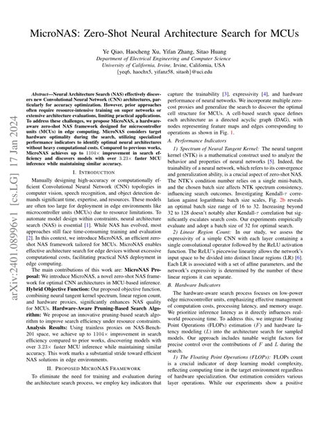 Pdf Micronas Zero Shot Neural Architecture Search For Mcus