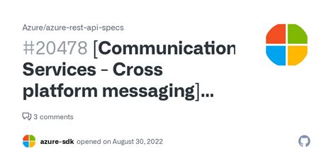 [communication services cross platform messaging] rest api review