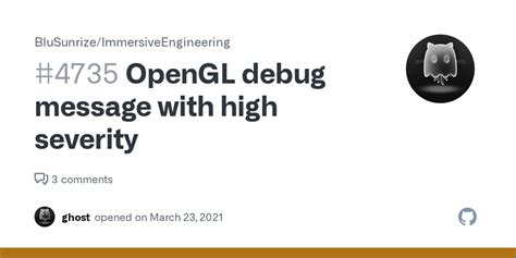 Opengl Debug Message With High Severity · Issue 4735 · Blusunrize