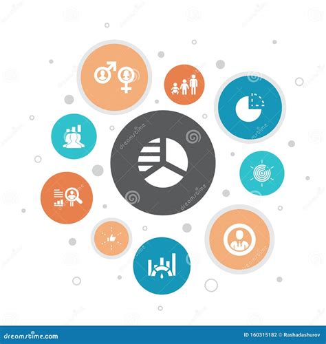 Market Segmentation Infographic 10 Steps Stock Vector Illustration Of