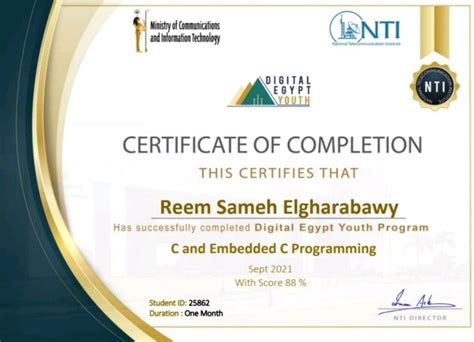 Reem Sameh On Linkedin Finally Received My Certificate For Completing