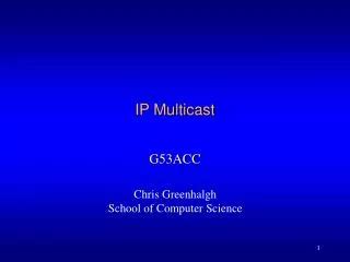 Ppt Multicast Ip Powerpoint Presentation Free Download Id