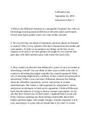 Part Discussion Docx LaShonda Lane September Discussion Part What Is The