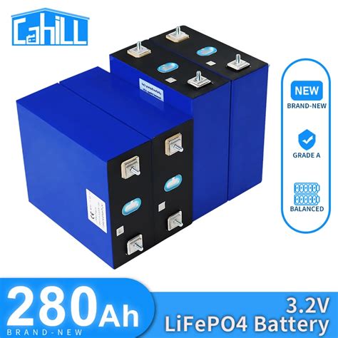 Lifepo4 배터리 32v 280ah 등급 A 충전식 리튬 철 인산염 배터리 Diy 12v 24v 48v Rv 오프 그리드 보트 태양광 시스템 Aliexpress