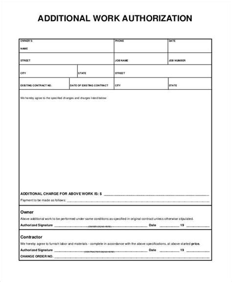 Free 41 Authorization Forms In Pdf Excel Ms Word