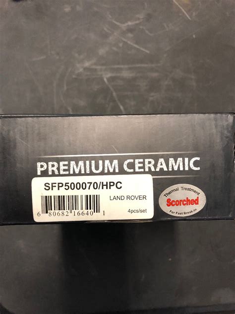 Hudson Products SFP500070 4 Piece Brake Pad Set for Land Rover | eBay