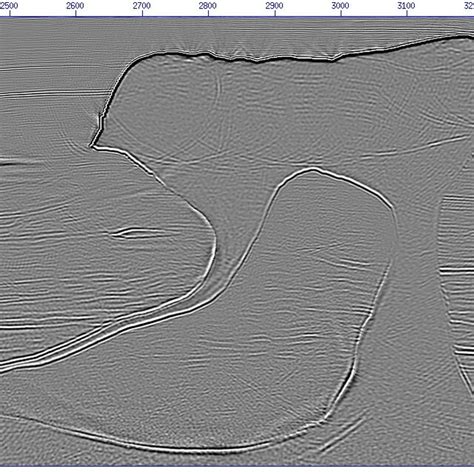 The Tti Reverse Time Migration Result Of Bp2007 Tti Model Overlapped Download Scientific