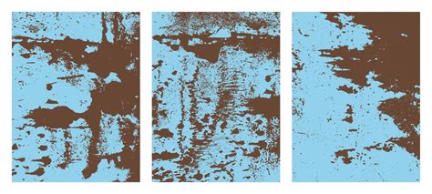 Rough Rusty Texture Set Distressed Overlay Grunge Texture Corrosion Rusty Texture Vector