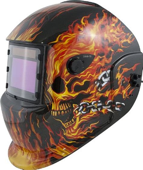 Welding Helmet With Flames At Kathleen Delgado Blog