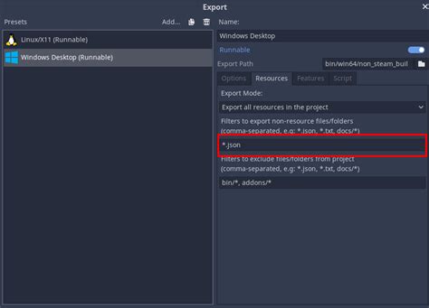 Game Not Reading A Json File When Exported Rgodot