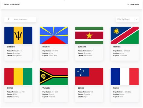 Github Skredmispa Countries Api Rest Countries Api With Color Theme Switcher