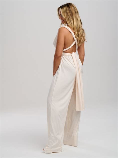 Emily Rose Cream Multiway Bridesmaid Jumpsuit