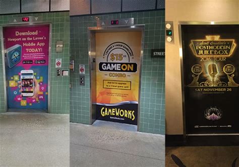 Elevator Wraps Elephant Head Graphics