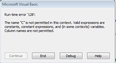 Solved Access Front End To SQL Database Visual Basic Run Time Error