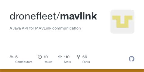 Github Dronefleetmavlink A Java Api For Mavlink Communication