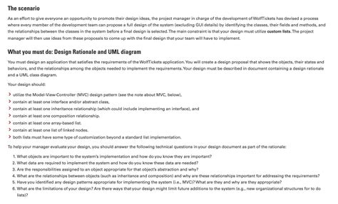 Solved Please Show The UML Diagram As Chegg Does Not Allow Chegg