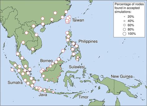 Bayesian Posterior Density Of Nodes Showing The Likely Initial Download Scientific Diagram