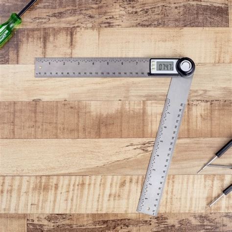 Shoppingplan 360도20cm 디지털 각도기 목공용 스틸자 각도측정기 핫트랙스