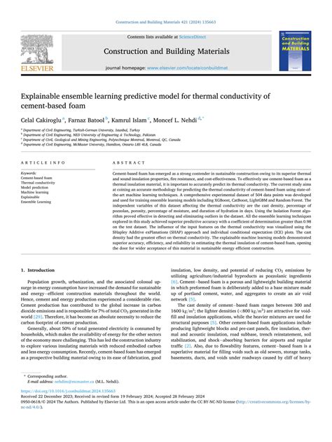 Pdf Explainable Ensemble Learning Predictive Model For Thermal