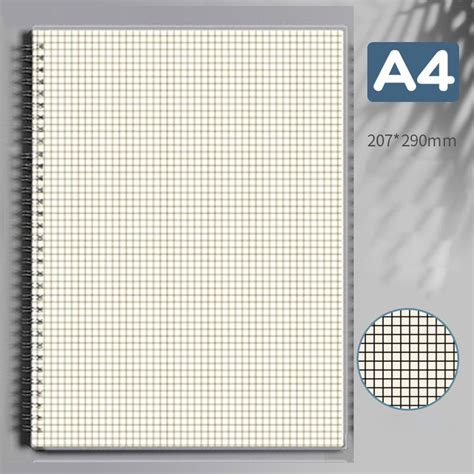 B5 A6 A5 A4 160 Pages Blank Grid Line Matte Cover Notebook Spiral Book Coil Notebook Journal